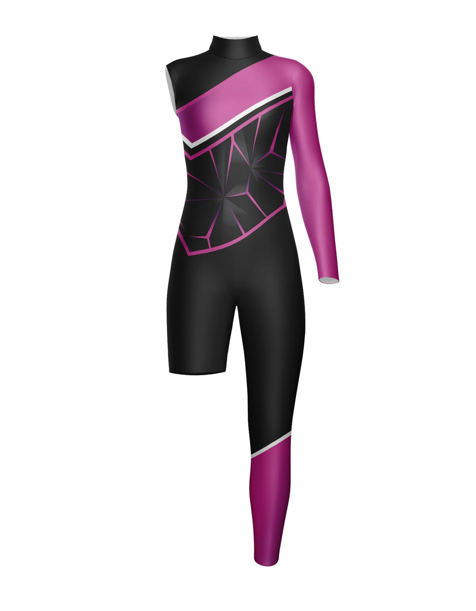 Geometric Lava Half and Half Unitard - Bike Short – Hamilton Theatrical
