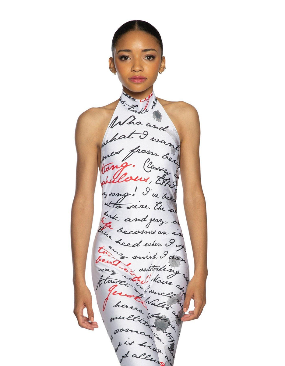 Custom Inked Lycra Halter Open Back Unitard – Hamilton Theatrical